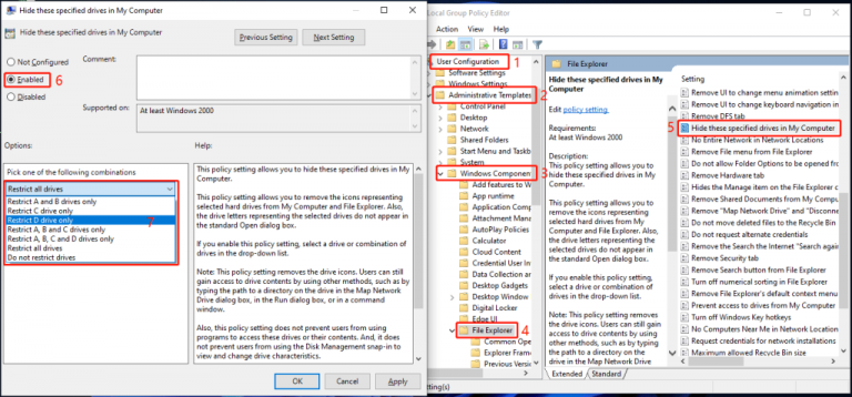 4 Ways to Hide Drives in Windows 10 - DED9