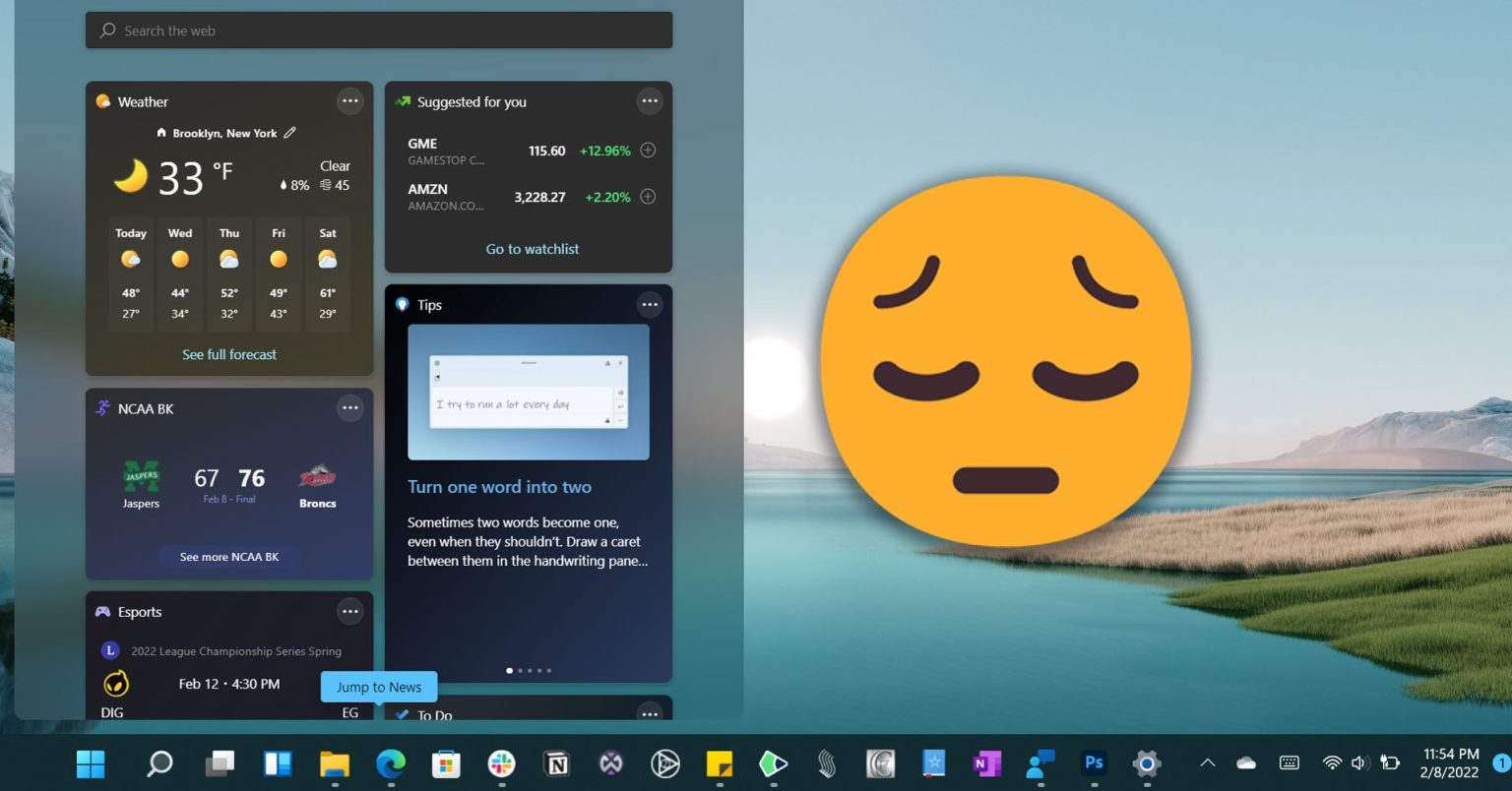 How to Add and Use Widgets on the Windows 11 Desktop - DED9