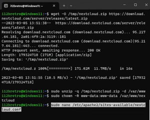 How to to Install NextCloud on Windows server - DED9
